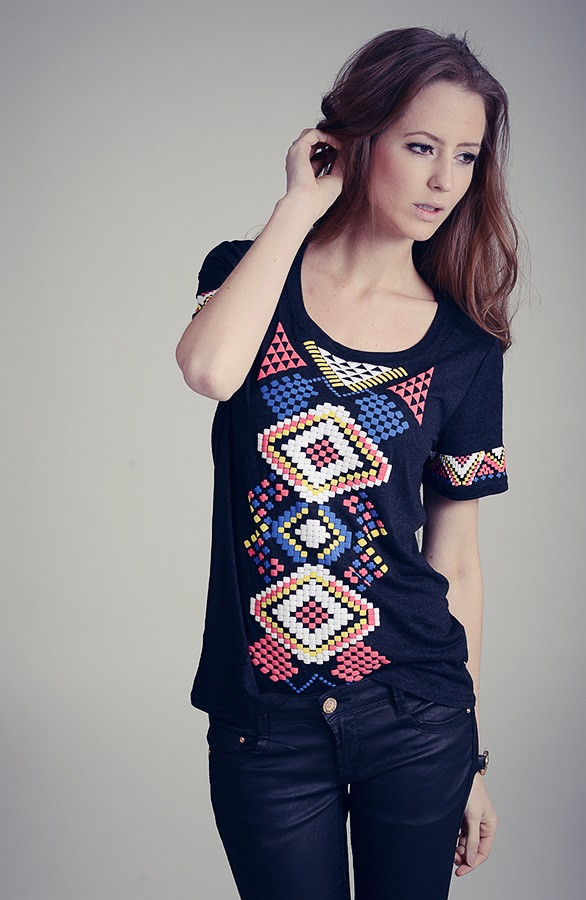 Color Blocking top Black | Fashion Musthaves