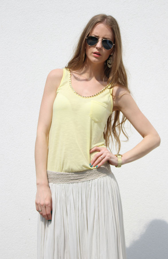 Maxi Rok Beige | Fashion Musthaves.nl