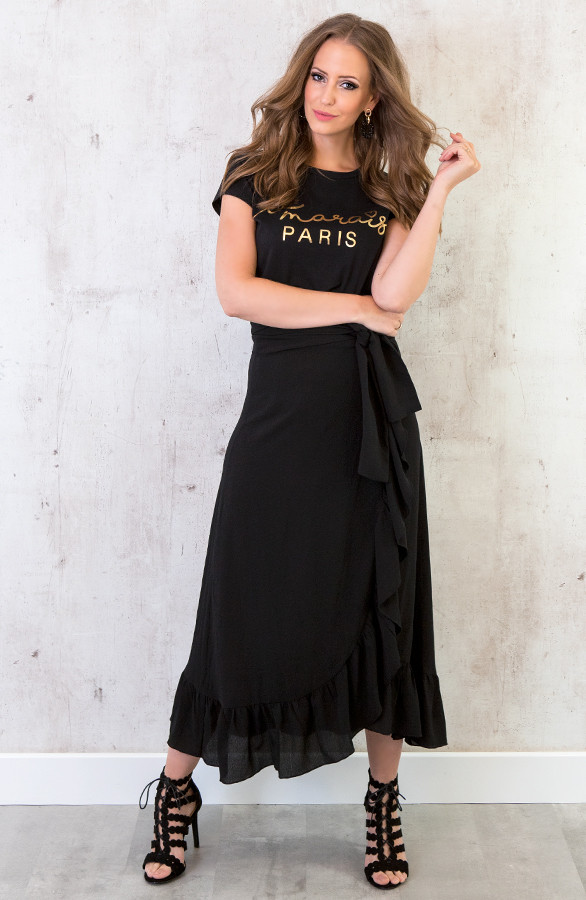 Wikkel Rok Zwart | fashionmusthaves.nl