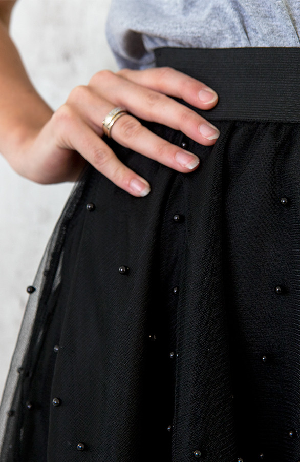 Tule Rok Met Parels | fashionmusthaves.nl