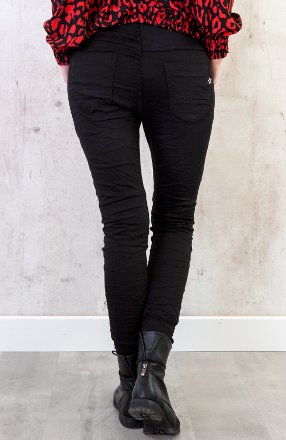 Jogging Jeans Zwart | fashionmusthaves.nl