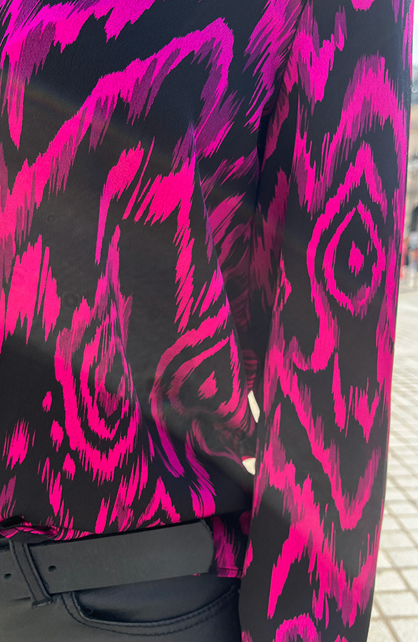 Print Blouse Magenta | fashionmusthaves.nl