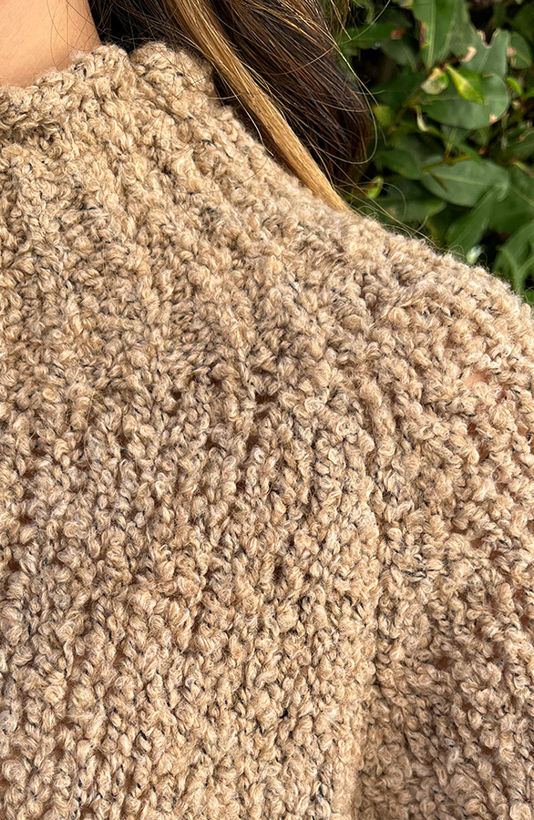 Boucle Oversized Tuniek Camel | fashionmusthaves.nl