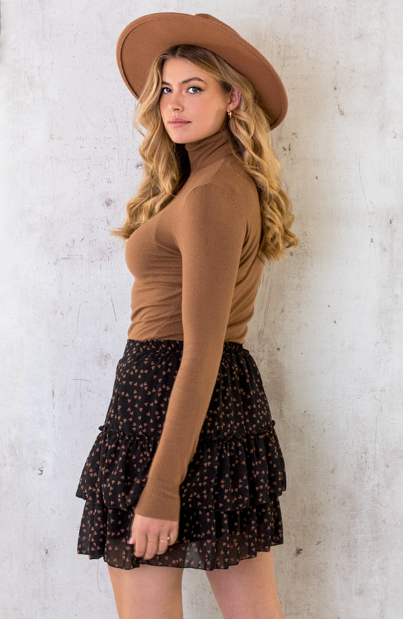 Limited Hartjes Laagjes Rok Camel | fashionmusthaves.be