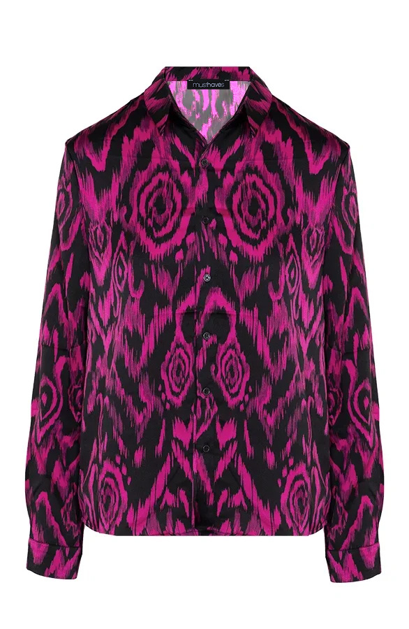 Print Blouse Magenta | fashionmusthaves.nl