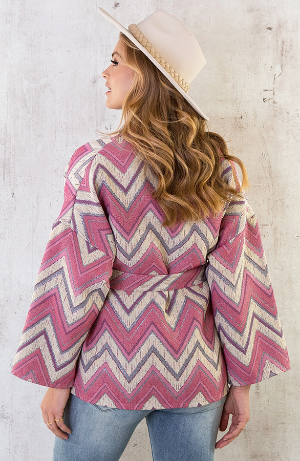 Aztec Kimono Roze | Fashionmusthaves.nl