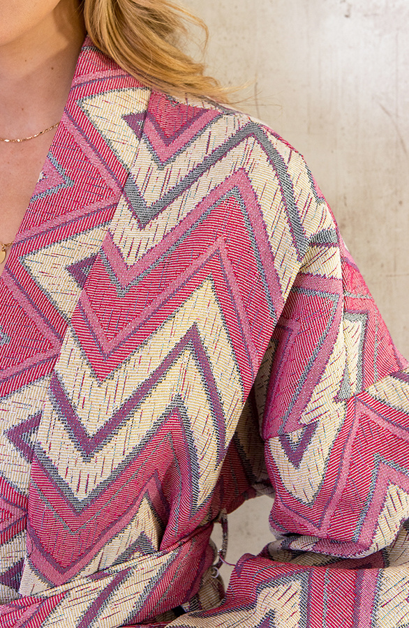 Aztec Kimono Roze | Fashionmusthaves.nl