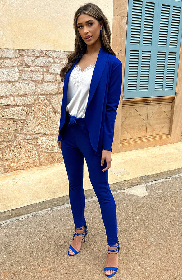 Basic Blazer Kobalt | Fashionmusthaves.nl