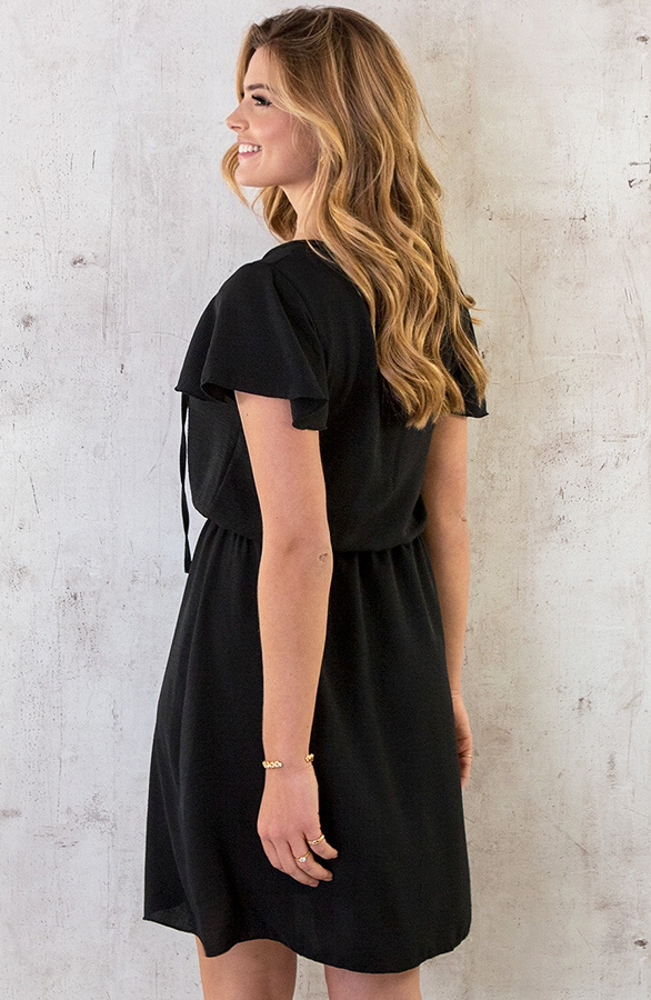 Puglia Dress Zwart | Fashionmusthaves.nl