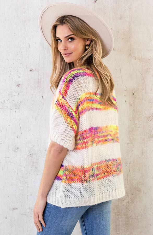Multicolor Vest Met Korte Mouw | Fashionmusthaves.nl