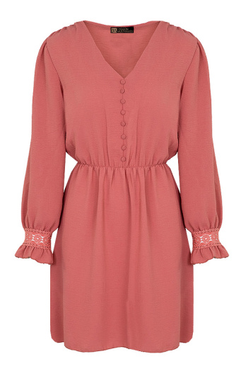 Romantic Lace Dress Dust Pink