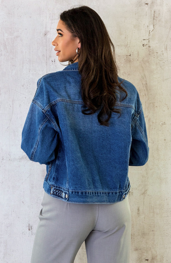 Braided Denim Jacket | Fashionmusthaves.nl