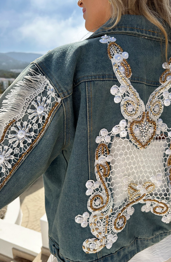 Luxury Embroidery Denim Jacket | Fashionmusthaves.nl
