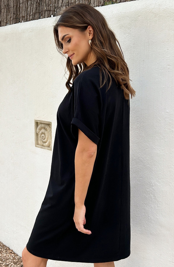 Basic Dames Tuniek Zwart | Fashionmusthaves.nl