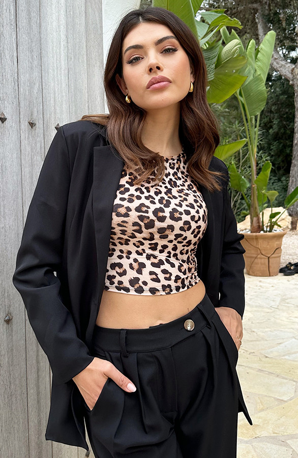 Cropped Top Leopard Print | Fashionmusthaves.nl