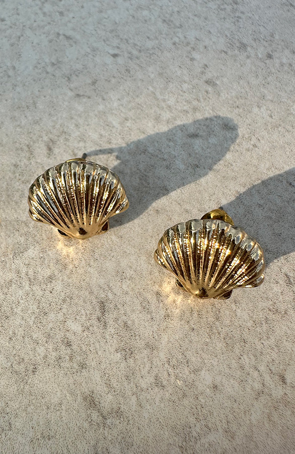 Shell-Oorbellen-Goud