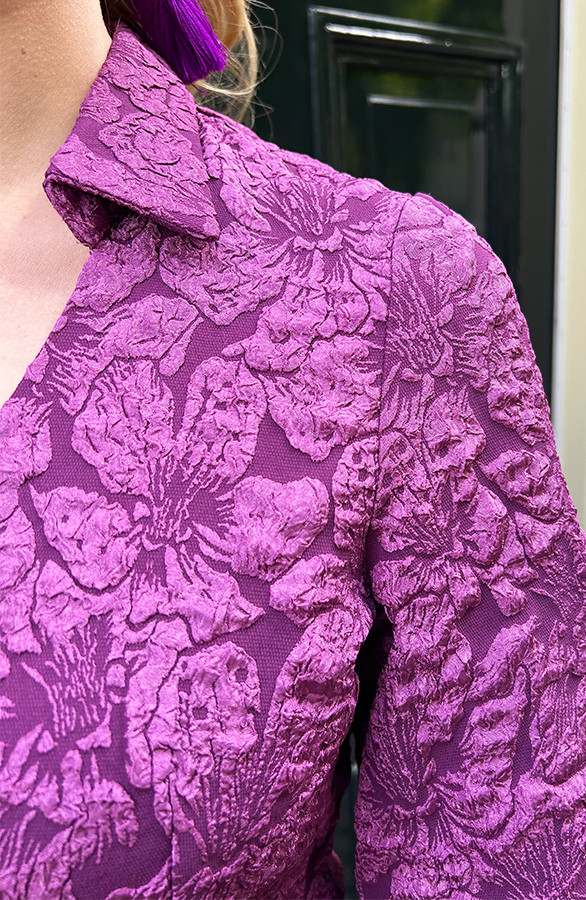 Flower Wrap Jurk Wine Red | Fashionmusthaves.nl